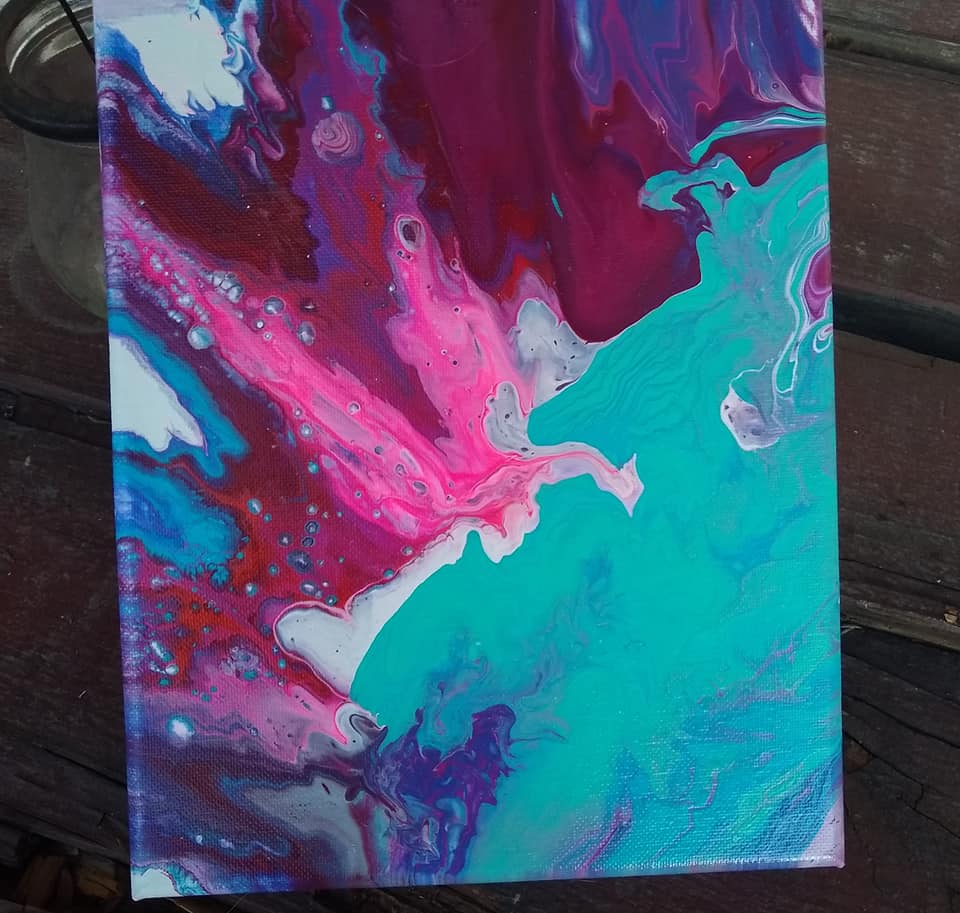 Exploding Colors - Canvas Painting on Luulla